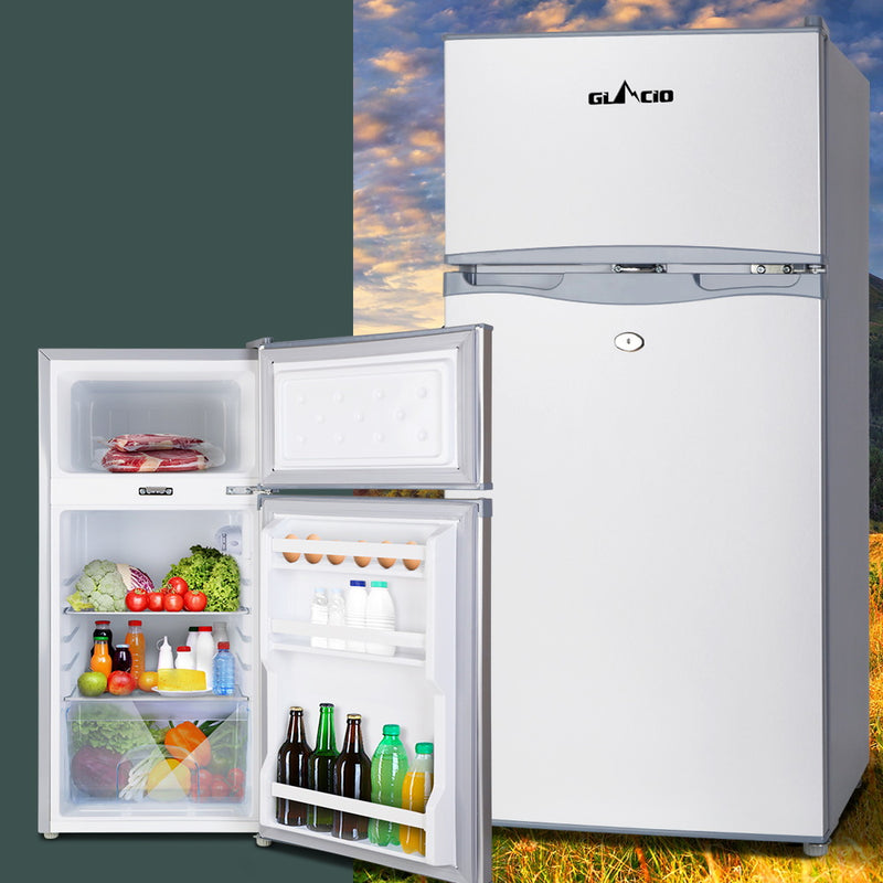 Glacio 100L Portable Fridge Freezer Bar Upright 12V/24V/240V Camping C ...